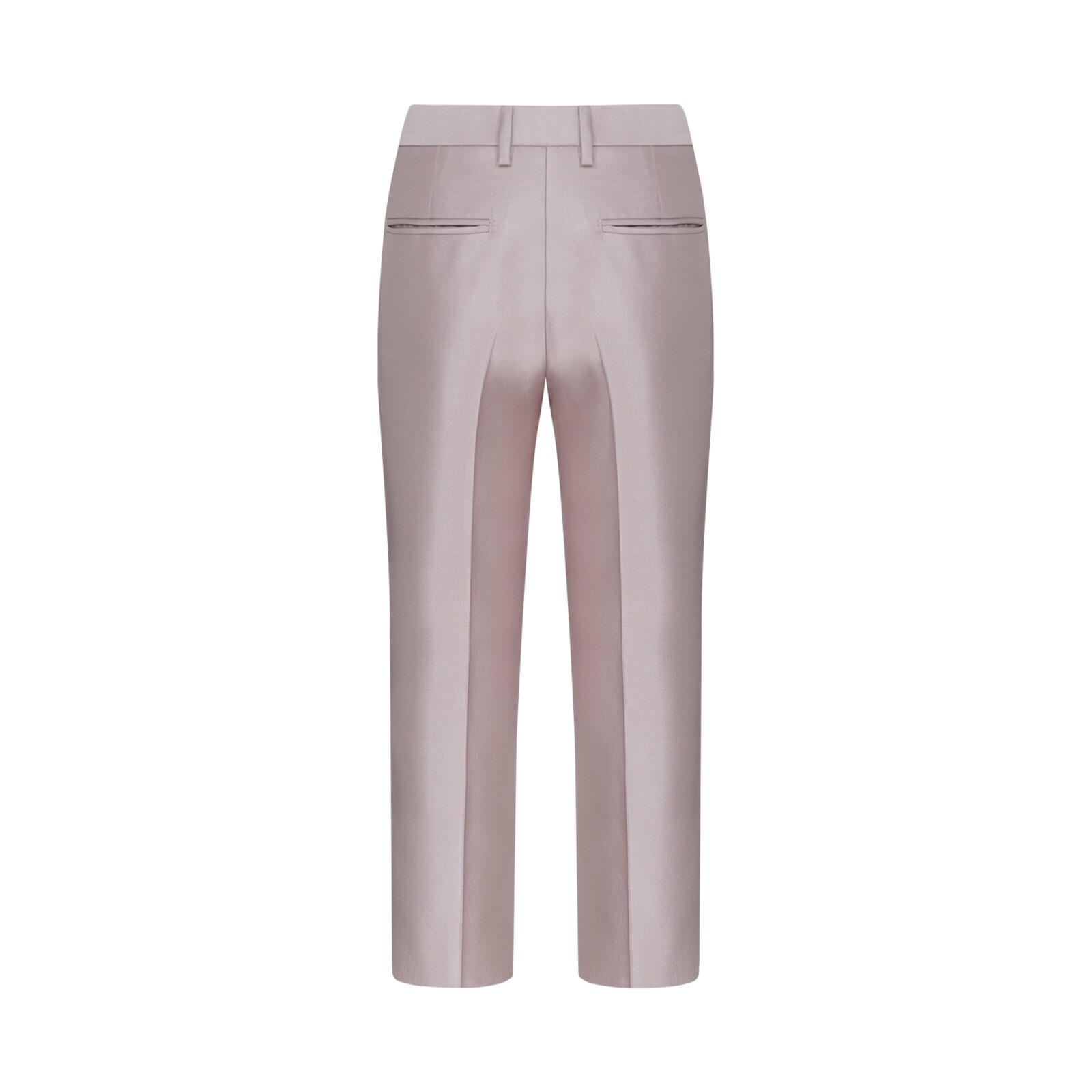 #69 Hepburn Mikado Silk Trousers (Pink Pearl) | Yaggi