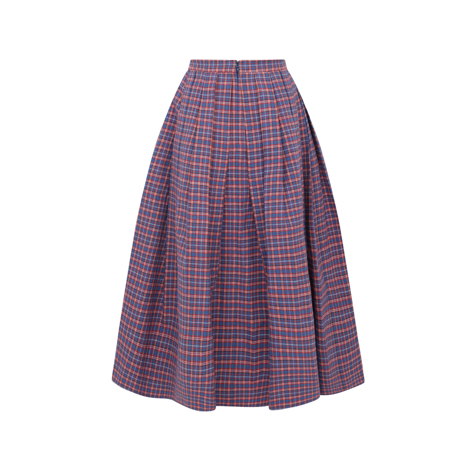 #78. British Check Full Volume Skirt | Yaggi